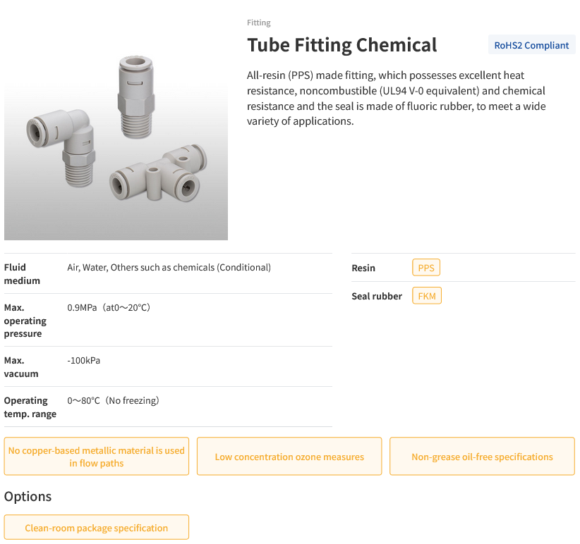 Tube Fitting Chemical